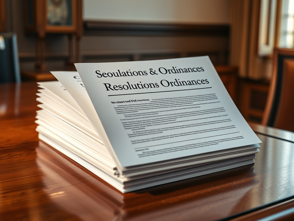 Town of Crystal Bay Resolutions & Ordinances – Crystal Bay Township
